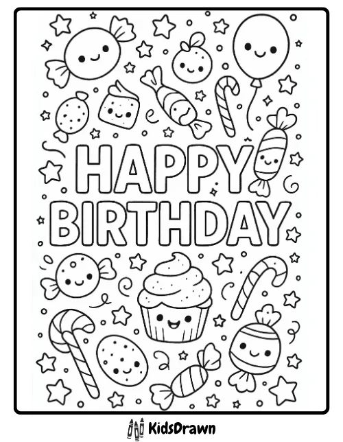 Celebrations Coloring Pages ( Free Printable PDF)